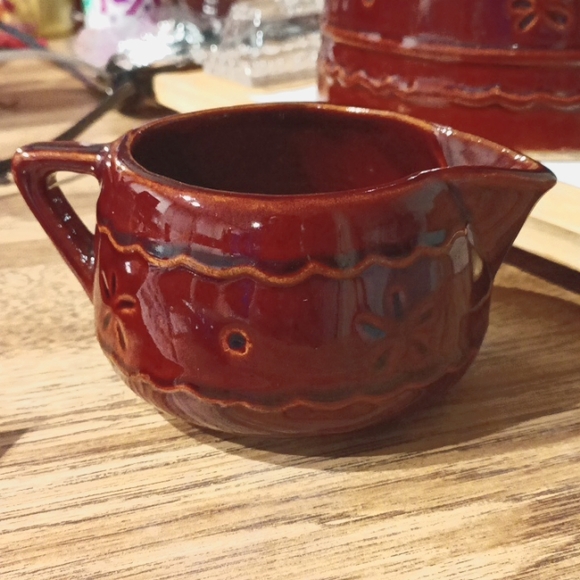 Marcrest | Dining | Country Brown Stoneware Creamer | Poshmark